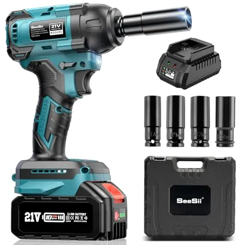 Expert Review:⭐ Seesii WH550: Cordless Impact Wrench 1/2 inch, 405Ft ...